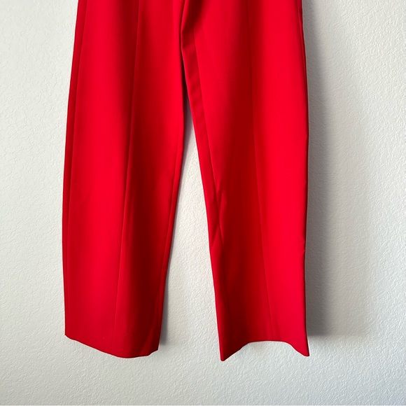 Zara | Pants & Jumpsuits | New 19 Zara Low Rise Red Pants Trousers ...